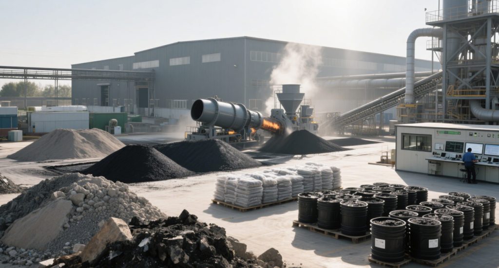 Asphalt Production With Complex Process And Multiple Equipment