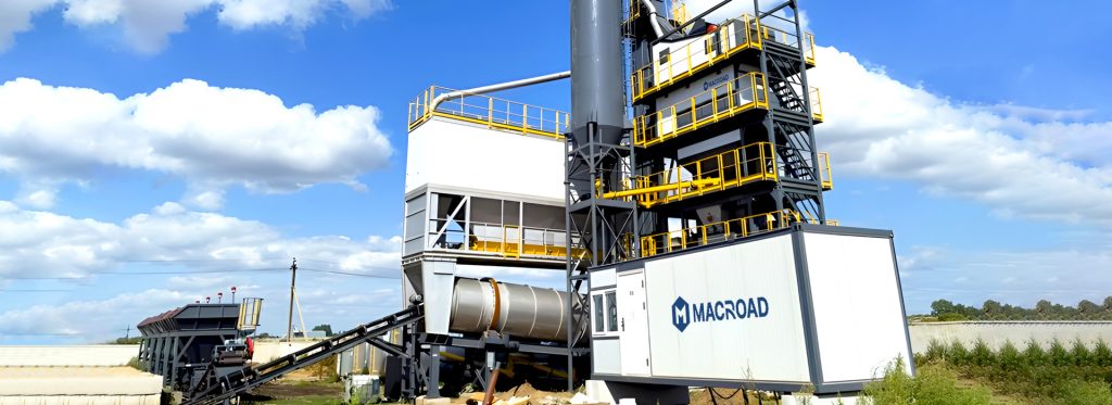 Producción de asfalto con procesos complejos y múltiples equipos